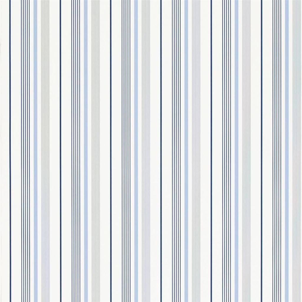 Ralph Lauren - Gable Stripe Cornflower tapet - Köp online | Färgvaruhuset